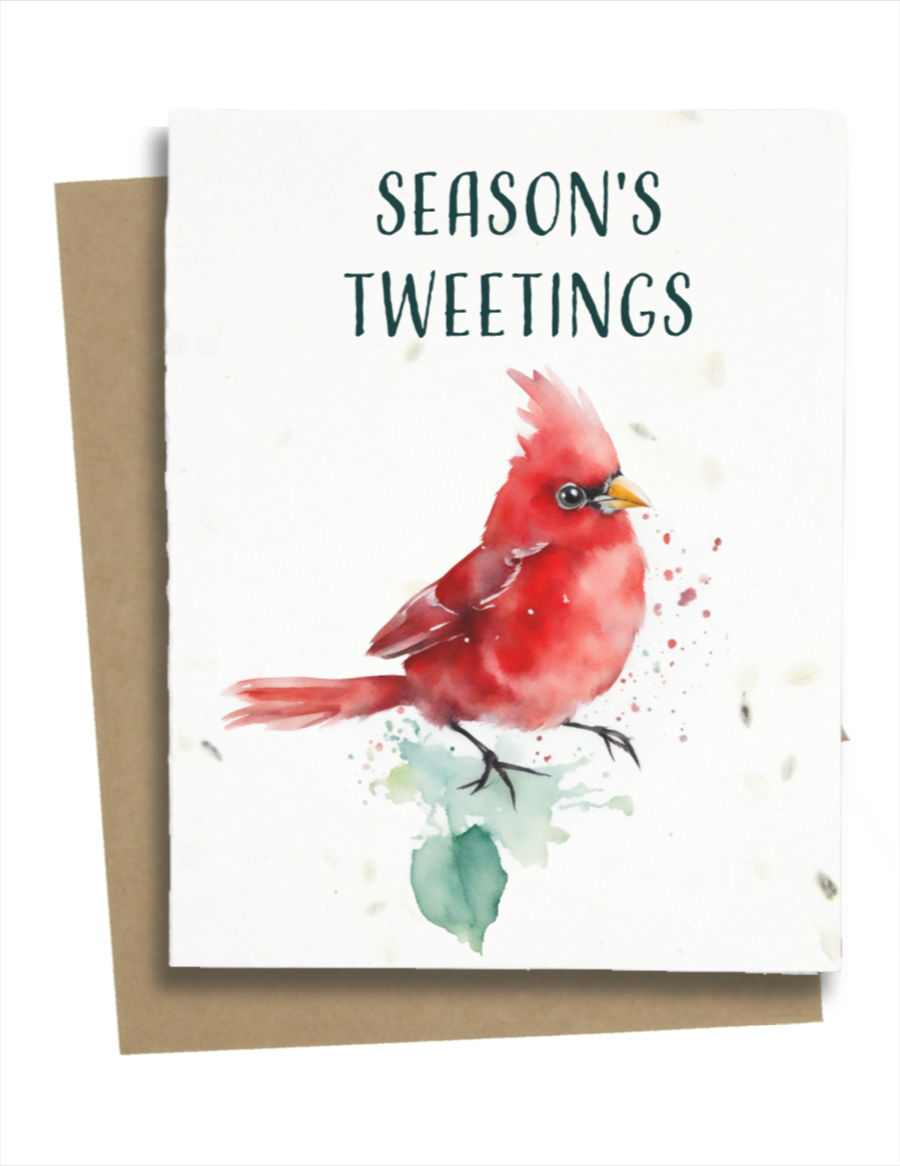Bird Pun Greetings Cards - Season's Tweetings – greetngrow